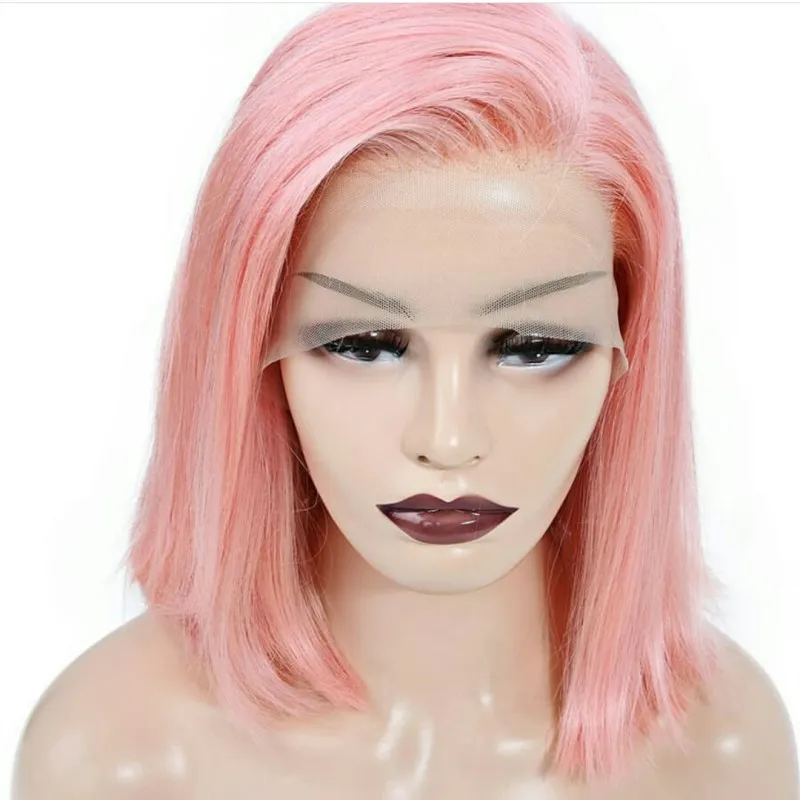 Cuticle Aligned Human Hair 10 Inch Brazilian Hair Lace Front Wig - Buy ...