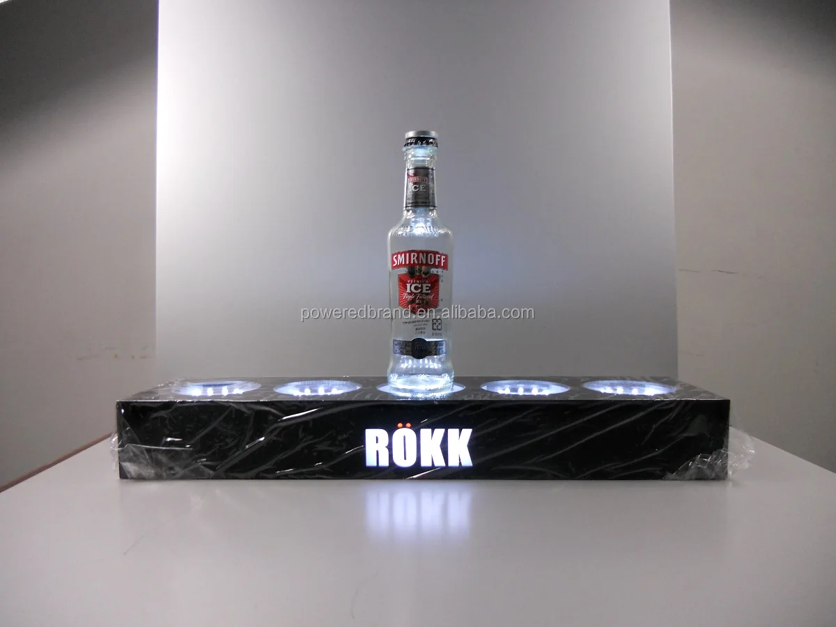 Acrylic Bottle Glorifier LED Lighting Base for Beer/vodka Bottles