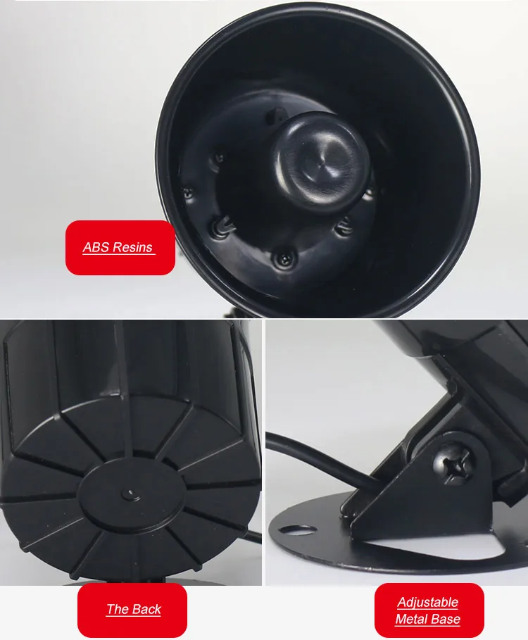 12V 24V 100db 10W Electric Horn Fire Truck Siren - WTSAFE