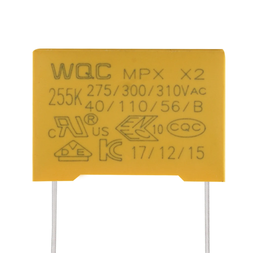 Yellow Box Type Ac X2 Film Capacitor Kit 225k 250v Mkp 2uf K 275vac Mpx ...