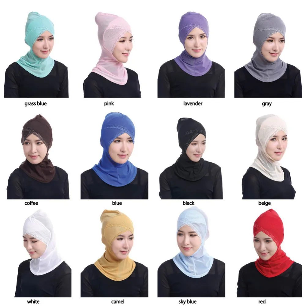 Wholesale Stock Muslim Underscarf Women Net Cap Islamic Inner Hijab ...