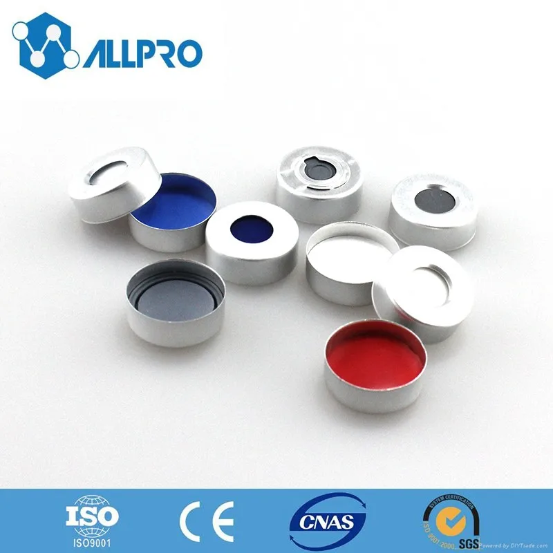 20mm Crimp Top Aluminum Caps With White Ptfe/white Silicone Septa - Buy ...