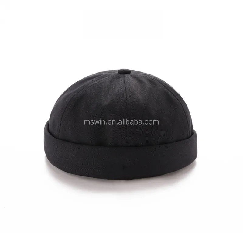 Logo Embroidery Cotton Twill Soft Crown Skull Cap Black Baseball Cap ...