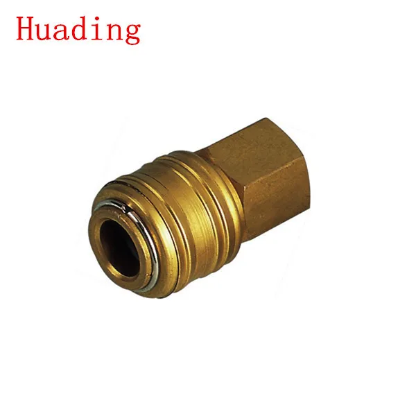 Brass German Type Quick Coupling - 1/4 Male Threaded