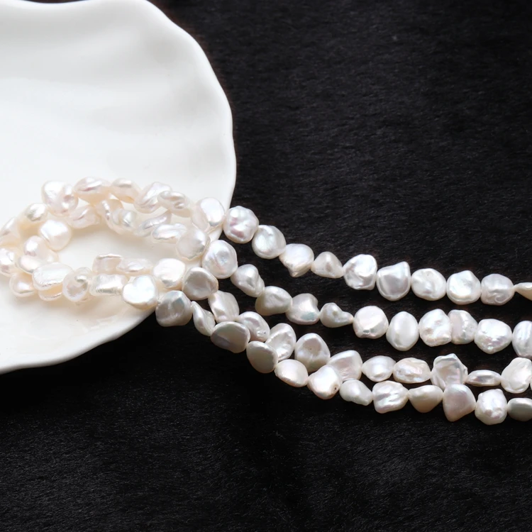 Jewelry Making Beautiful 7-8mm Aaa Real Pearls Price Baroque Irregular ...