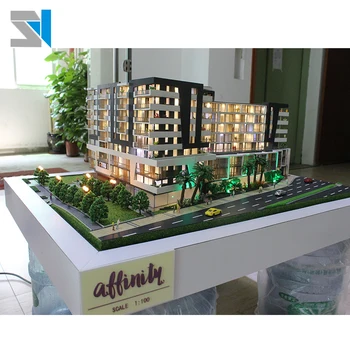 1:100 Scale Apartment Model For Display & Exhibit,Led Light Architect ...