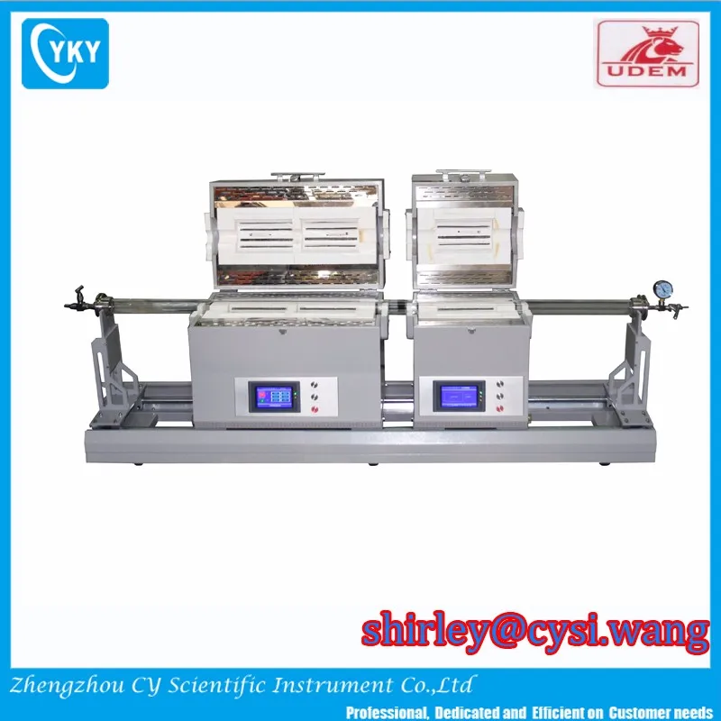 Three Zone Lab Rapid Cvd Benchtop Annealing Furnace For Mos2 And Two ...