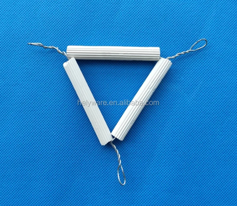 55mm 65mm 75mm Lab use Iron-Wire Clay Pipe Triangle Pipeclay Triangle ...
