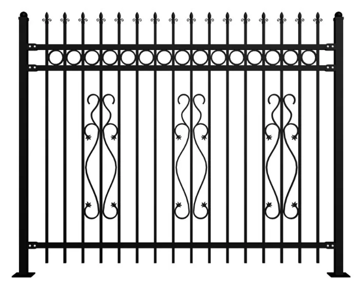 Italian Style Wrought Iron Gates Decorative Wrought Rion Fence With ...