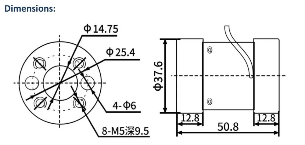 Mini Static Torque Sensor - DYJN-104 for Testing Machines