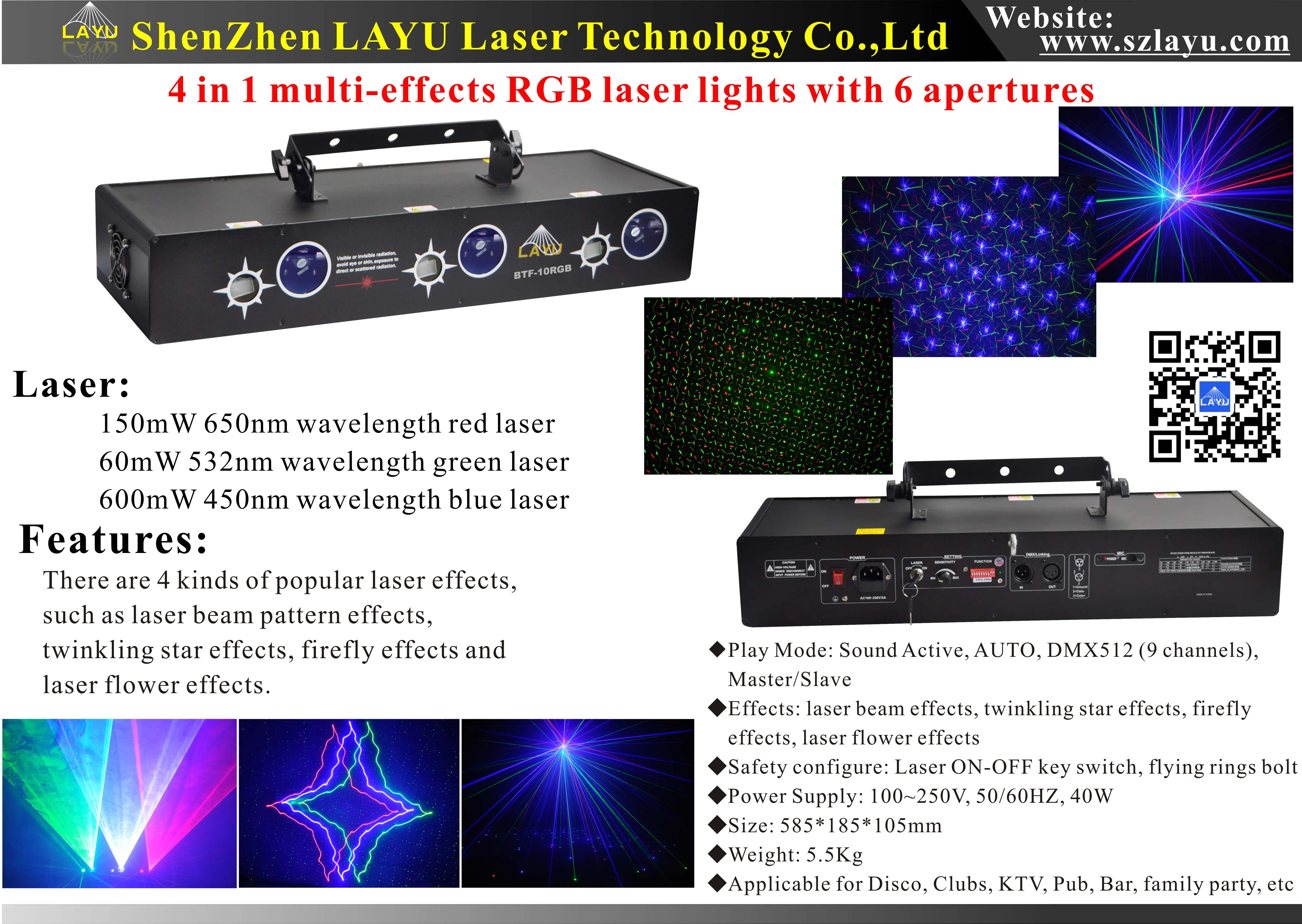 2021 Hot Sale Moving Head 6 Head Beam Laser Projector Firefly Laser ...