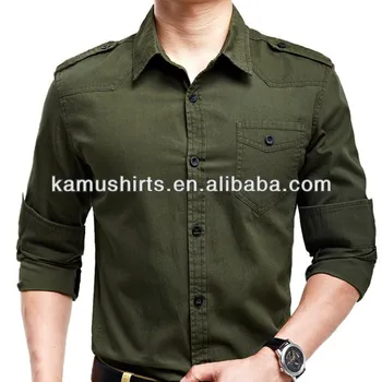 Wholesale Mens Military Uniform Shirts/army Shirts For Man/long Sleeve ...