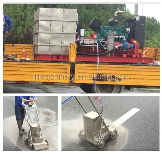 Efficient Road Paint Removal with High Pressure Cleaning