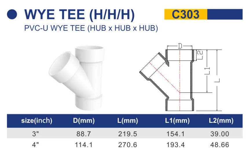 ASTM D2665 PVC DWV Fittings - Durable & Efficient Solutions