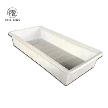 132gallon Rotomould Rectangular Large Plastic Tub With Drain For Hydroonics Greenhouse Growing ...