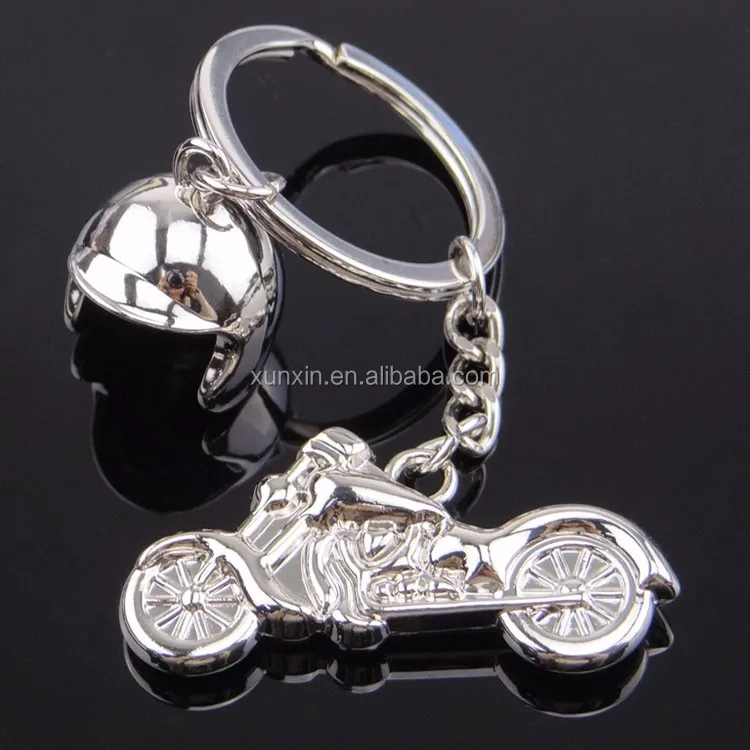 Promotional Gifts Metal 3d Cool Moto Keychain Helmet Key Ring Key Chain ...