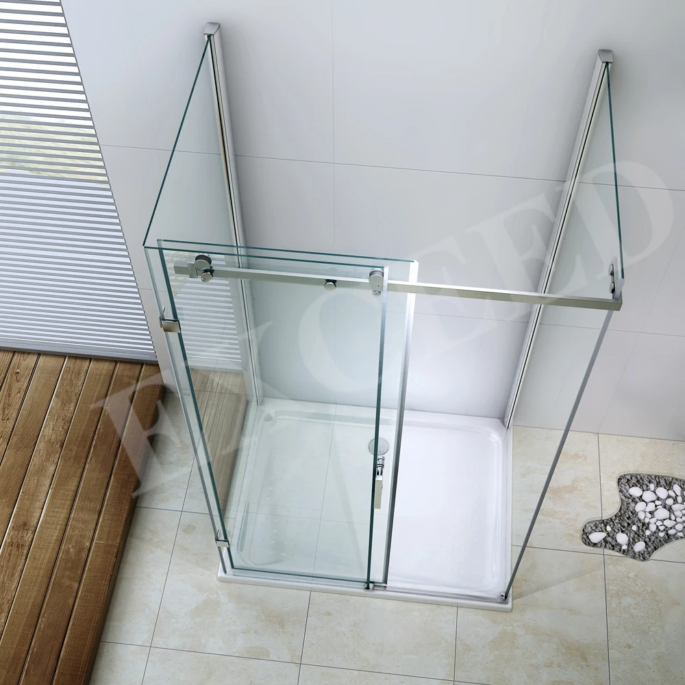 3 Sided Frameless Shower Enclosure EX-802L - Modern Style
