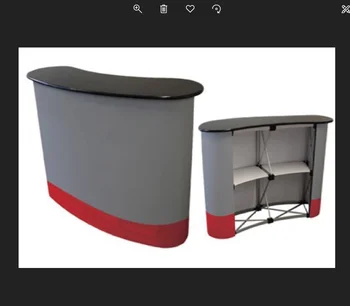Magnetic Curved Pop Up Counter Promotional Table Trade Show Booth - Buy ...