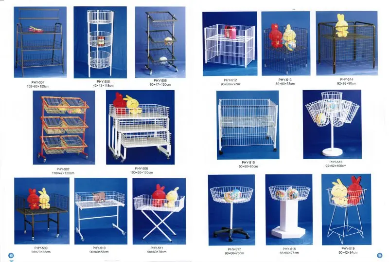 Knock Down Retail Store Steel Iron Wire Folding Bin Promotion Square ...