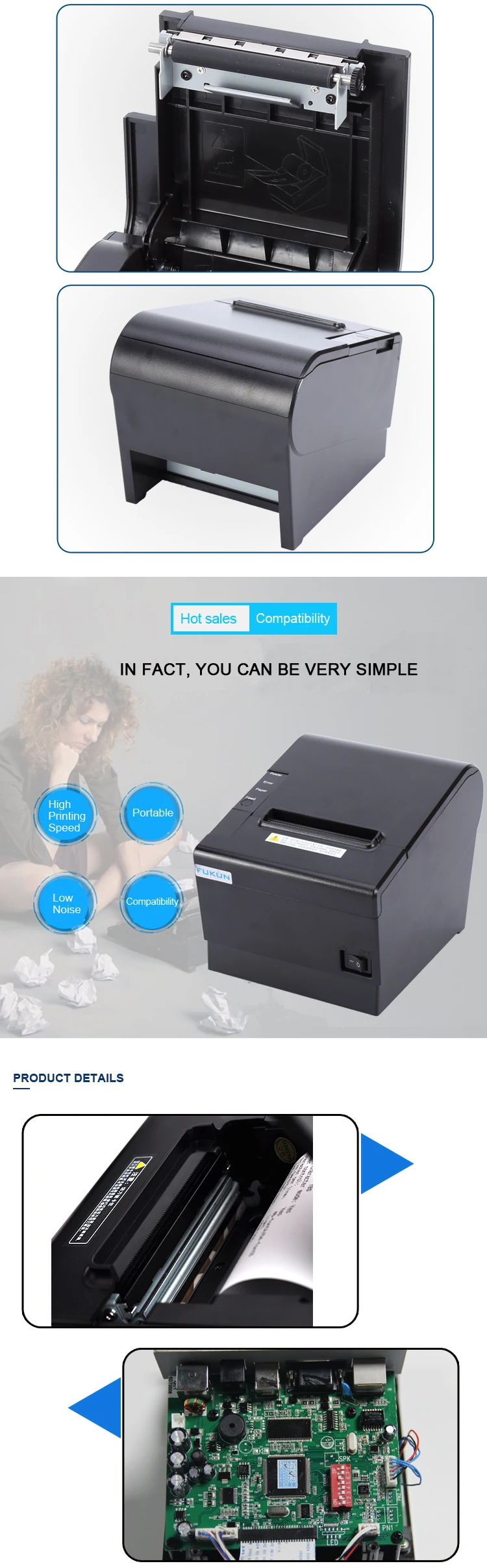 Pos 80mm Thermal Receipt Printer Driver Bluetooth Ios Thermal Printer ...