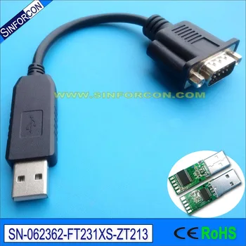Ftdi Ft231x Usb Uart Serial Rs232 Cable With Db9 Male Nuts - Buy Ftdi ...