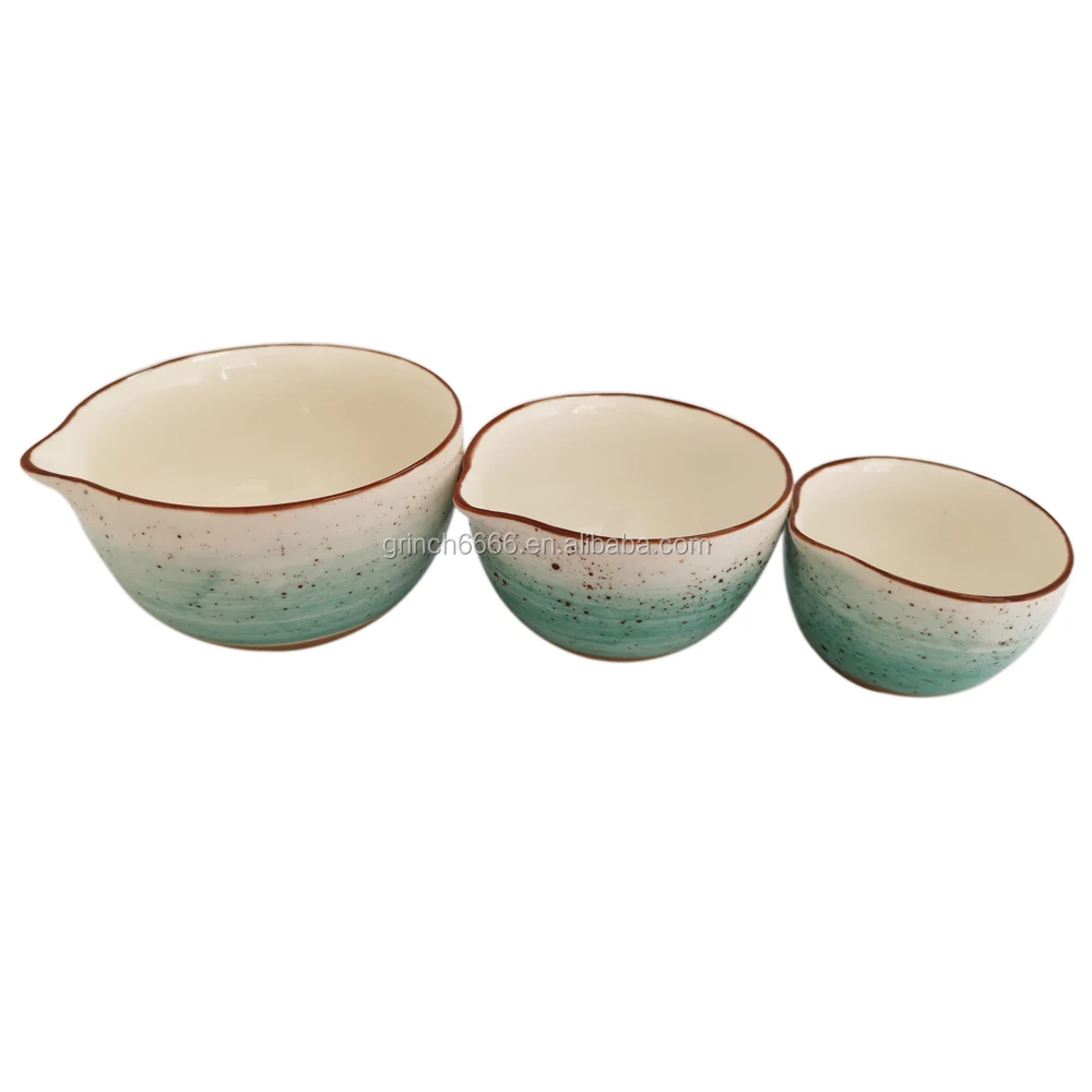Ceramic Nesting Measuring Cups Set - Sustainable & Customizable
