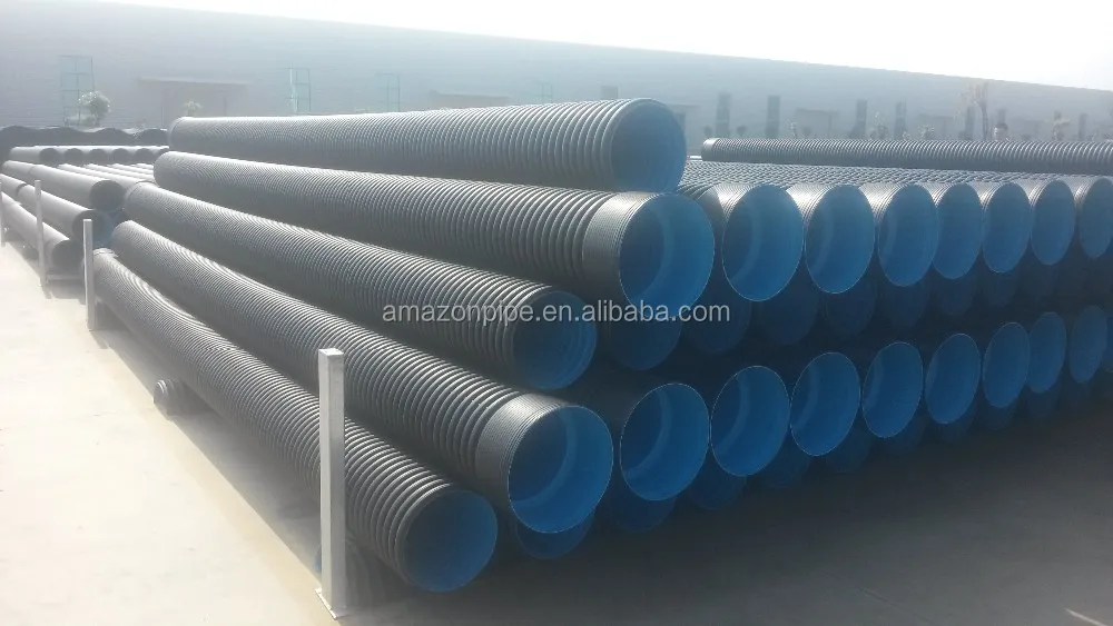 24" Hdpe Drain Pipe Double Wall Corrugated Pipe For Drainage - Buy 24 ...