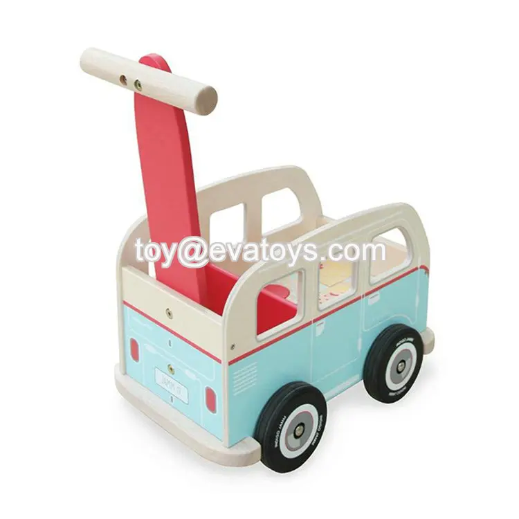 New Arrival Educational Wooden Kids Push Cart For First Step W16e112 ...