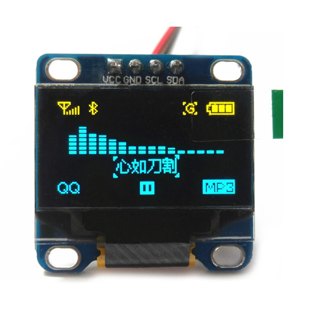 Diymall 0.96 Inch I2C OLED Display Module - Yellow & Blue