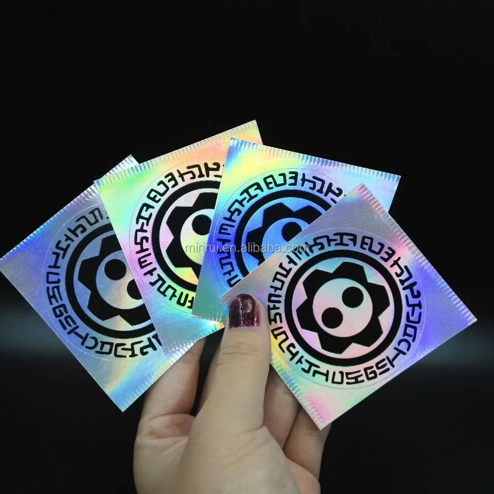 Hot Sale Blank Breakable Hologram Eggshell Sticker Vinyl