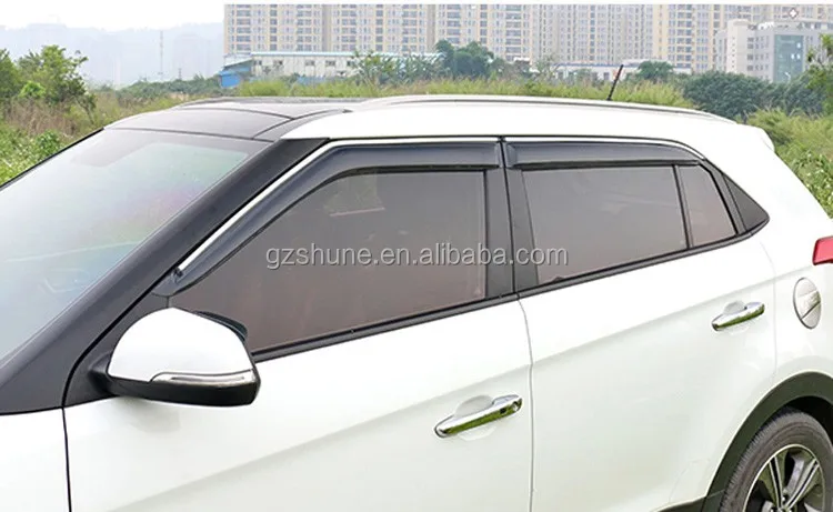 PC Injection Stainless Steel Trim Window Visor for Creta Ix25 2016-2018 ...