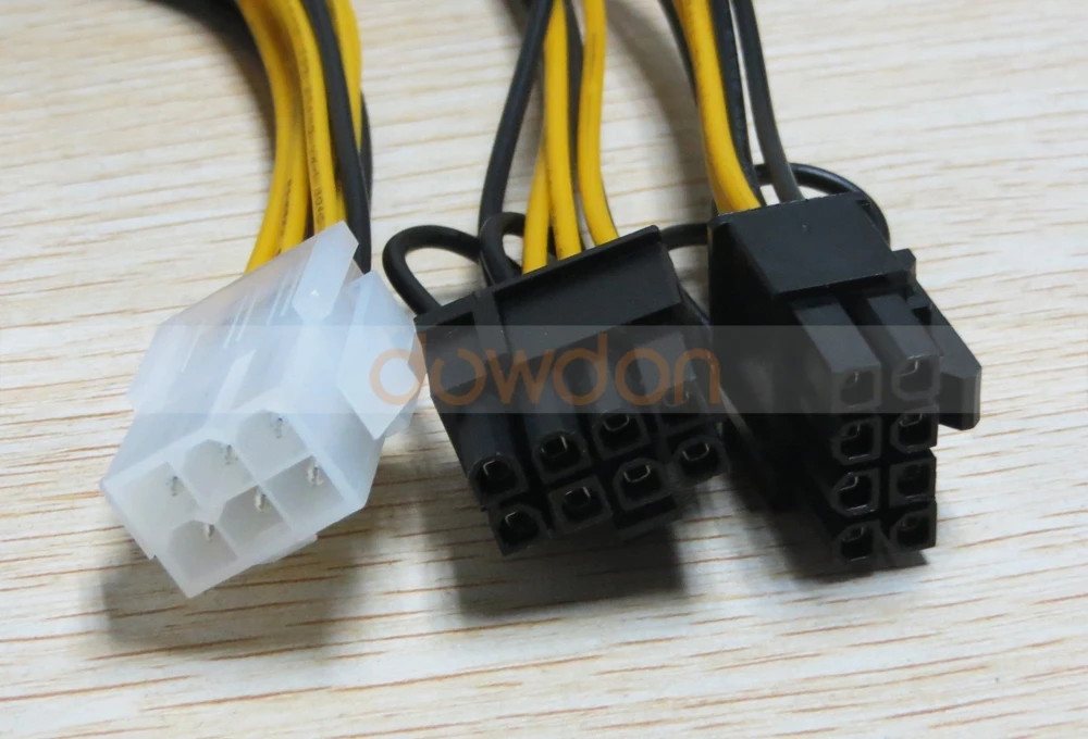 Pcie 6 Pin "y" Split To Two Pcie 2.0 8(6+2) Pin Cable Pci-express 2.0 ...