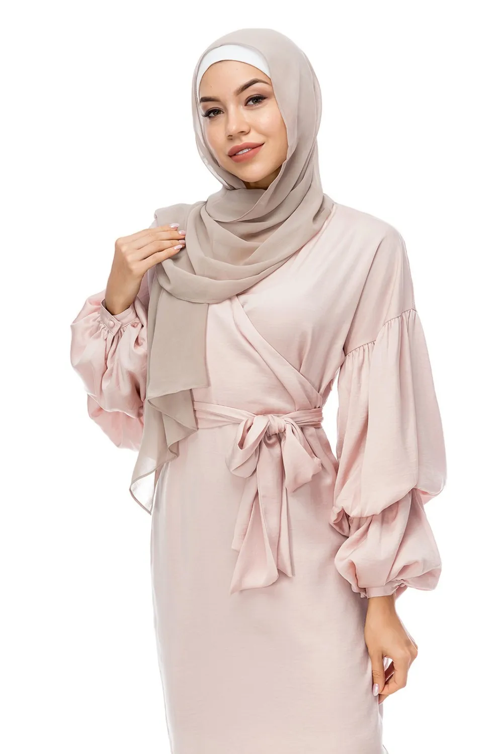 Cm75# Bubble Sleeves Baju Jubah Muslimah Clothing Modest Fashion For ...