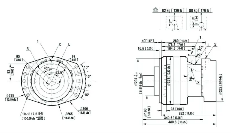 Poclain Ms08 Mse08 Radial Piston Hydraulic Single/double Speed Wheel ...
