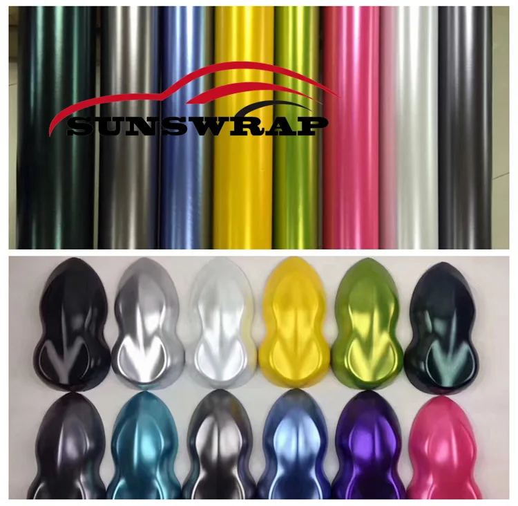 Satin Metallic Chrome Vinyl Wrap New Car Wrap Foil Car Sticker 3m ...