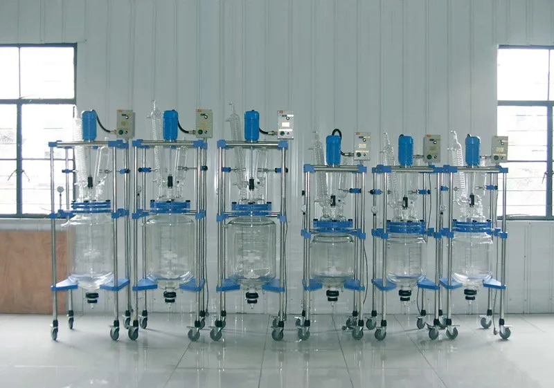 Reacto,Triple Glass Reactor Multi-function With Distillation And ...