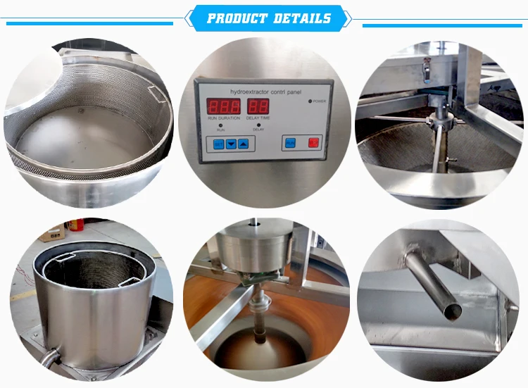 High Capacity Deoiling Machine Small / Automatic Fry Food Deoiler ...