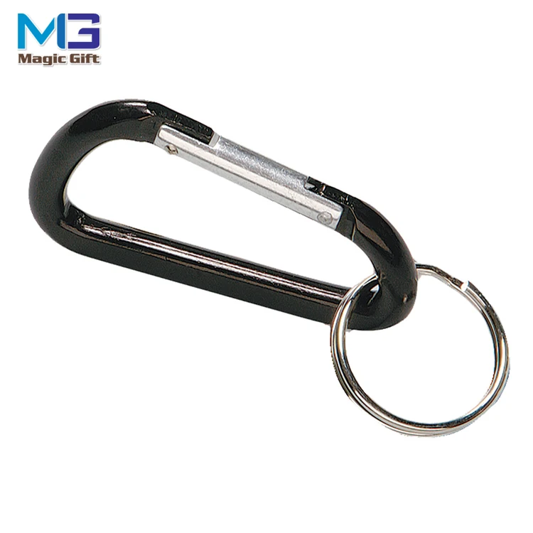 Retro Style Simple Strong Carabiner Shape Keychain Ring Keyring Keyfob ...