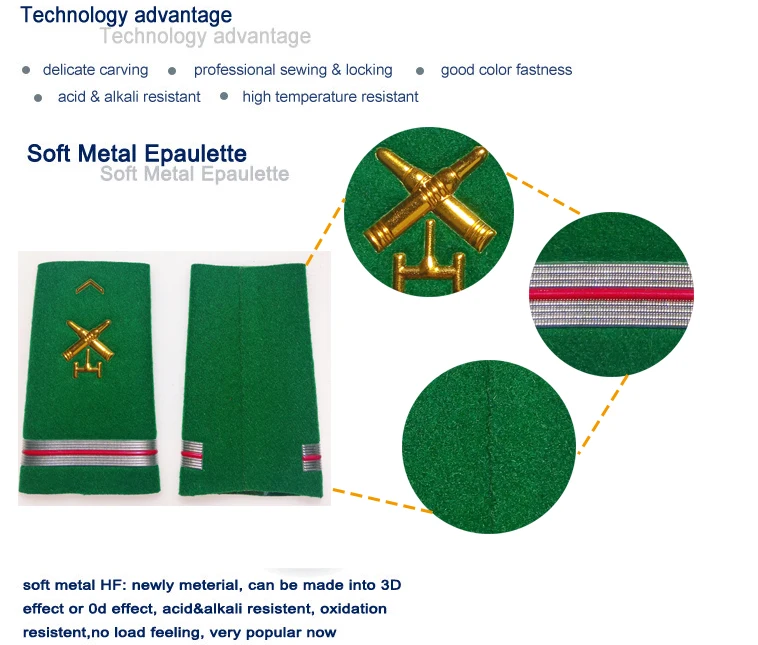 Custom Military Ambulance Epaulette Rank Insignia For Uniform - Buy ...