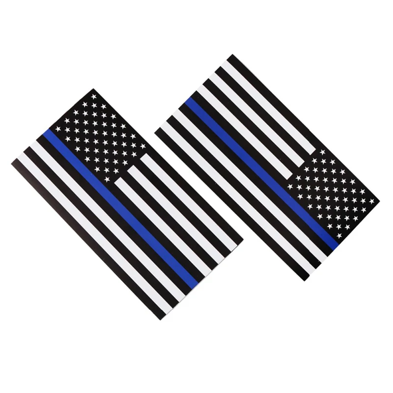 Blue Line American Flag Vinyl Decal Car Sticker - Buy Car Wrap Sticker ...