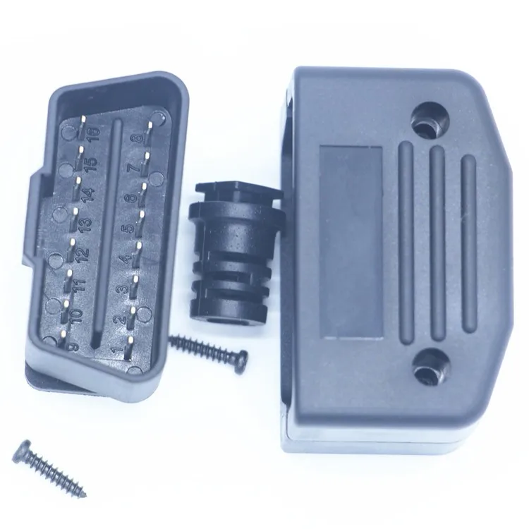 16 Pin Obd Ii Obd 2 Diagnostic Male Terminal Connector Plug Diy Shell ...