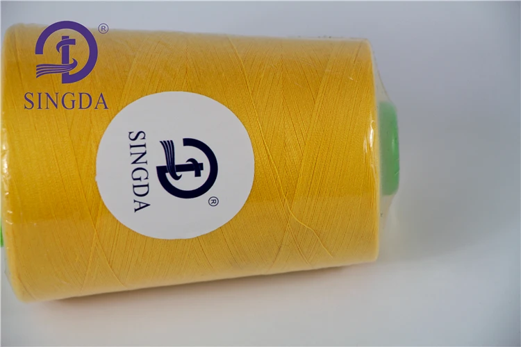 Wholesale 100% Spun Polyester Staple Fiber Yarn Dyed 40/2 Sewing Thread ...