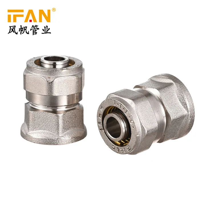 16x1/2 Female Socket PEX Pipe Fitting - Brass Coupling