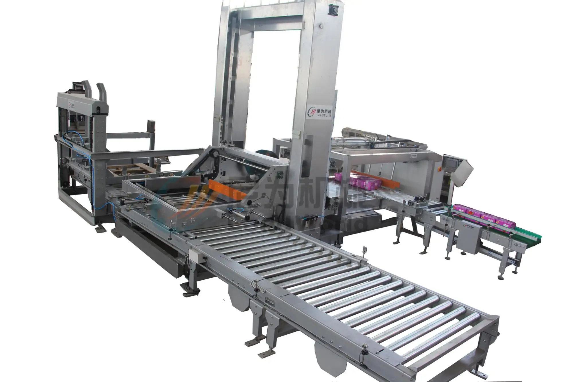 Full Automatic Rice Bag Box Palletizer Packing Machine - Buy Rice Bag ...