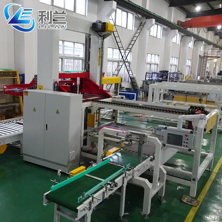 Automatic Box Palletizing Machine Stacking Boxes And Cases Palletizer ...