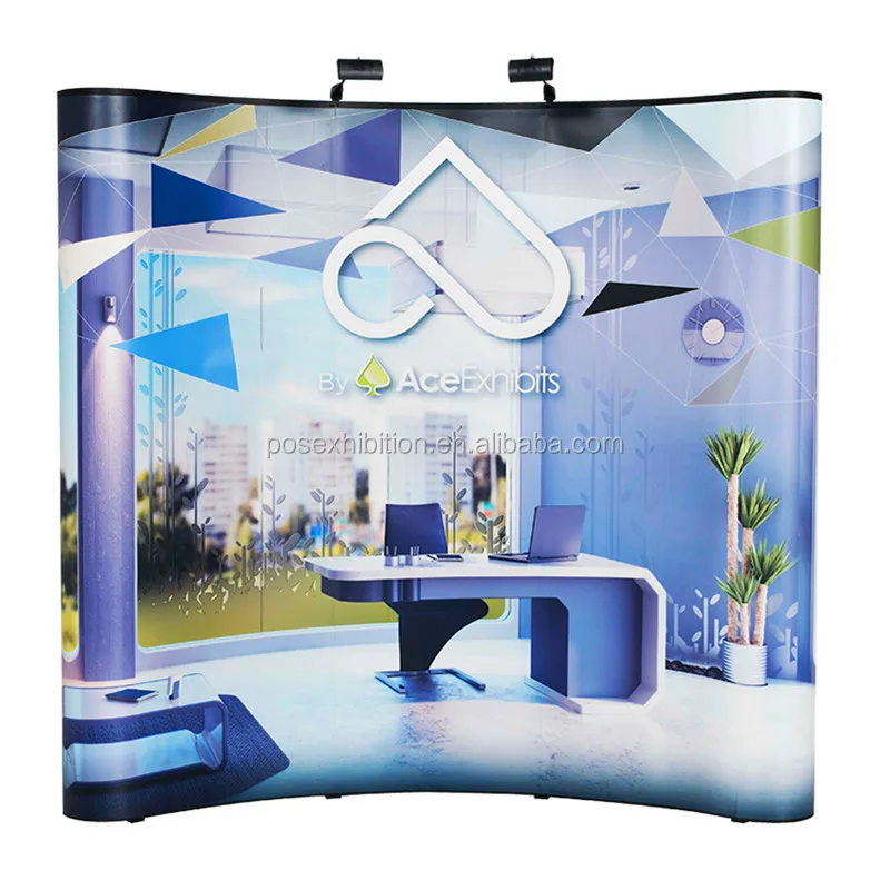 Exhibit Backdrop Magnetic Pop up Displays for Tradeshows - Fondo De Ferias