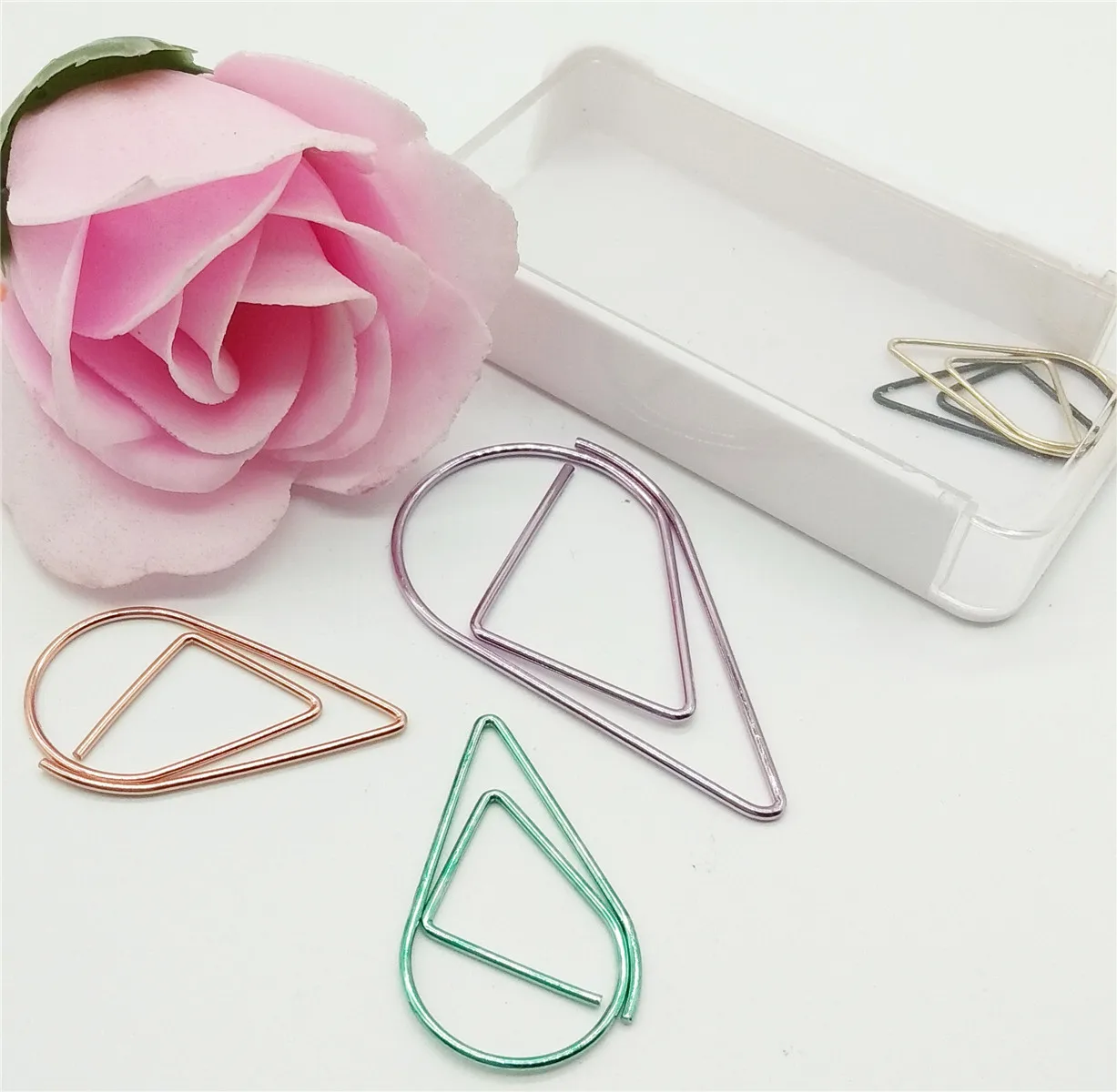 Unique Colored Water Droplets Shaped Custom Photo Paper Clip - Buy ...