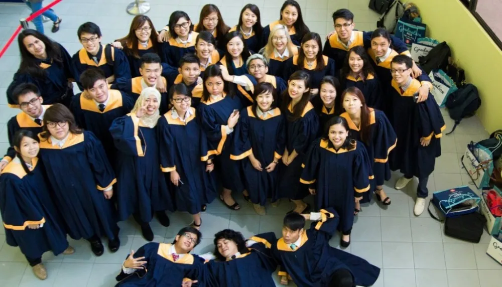 Navy Blue Graduation Caps and Gowns for High Schools and Colleges