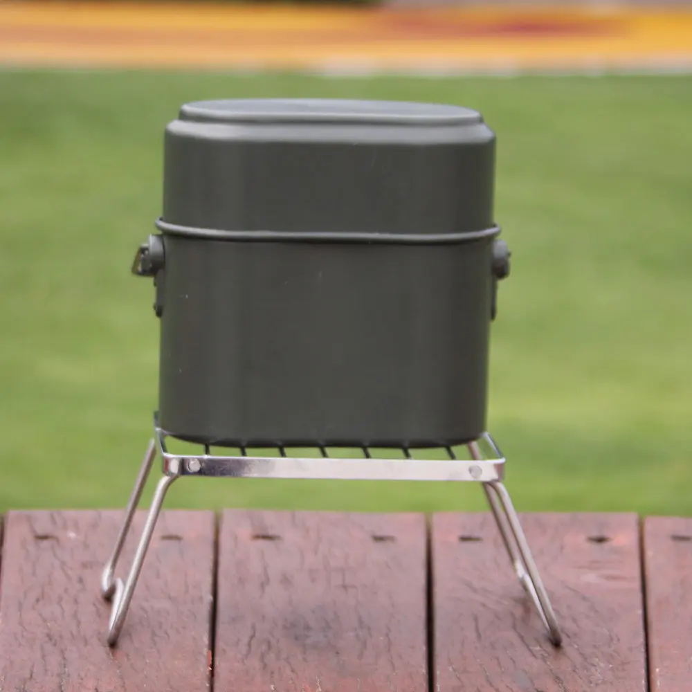 Folding Aluminum Mess Kit - Ideal for Camping & Travel