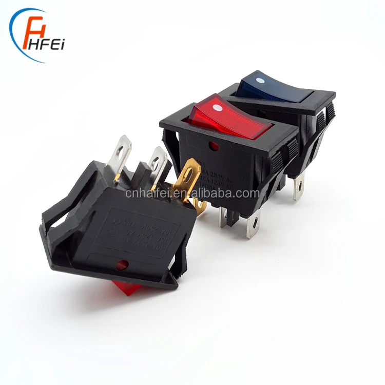 12 24 Volt T120/55 Heat Resistant Kcd3 Lighted Rocker Switch